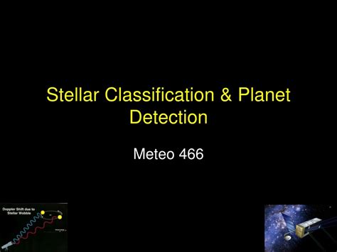 PPT Stellar Classification Planet Detection PowerPoint Presentation ID