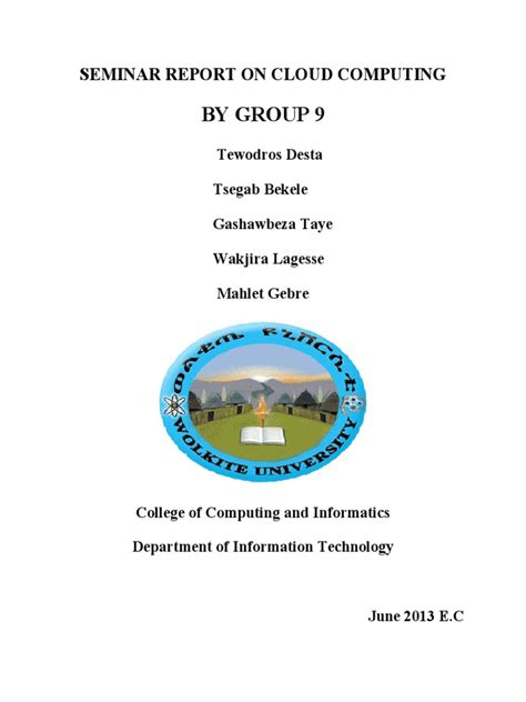 seminar on cloud computing pdf cloud computing software as a service