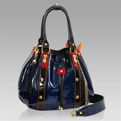 Drawstring Bucket Bag Genuine Leather Marino Orlandi