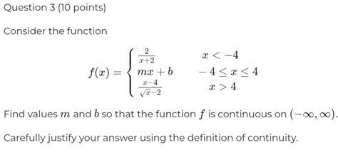 Solved Consider The Function Chegg