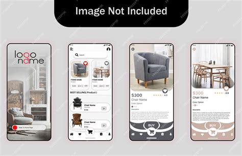 Premium Vector Mobile App User Interface Ui Kit Ux Of Furniture Shop Online Store Ecommerce