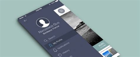 Swipe Mobile Navigation Interface Design Shack