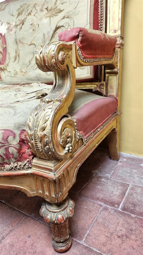 A High Quality 19th Century Gilded Settee Antiques Atlas