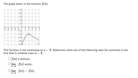 Solved Determine Whether Is Continuous At If F X Is Chegg
