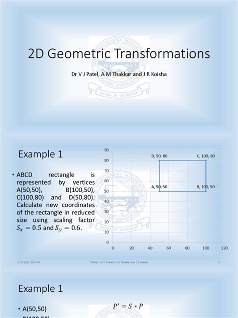 32 2d Transformations Examples Pdf Geometry Euclidean Geometry