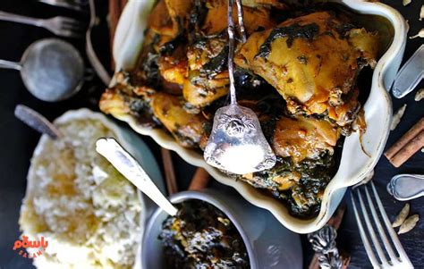 طرز تهیه خورشت آلو اسفناج مجلسی با گوشت، مرغ و بوقلمون