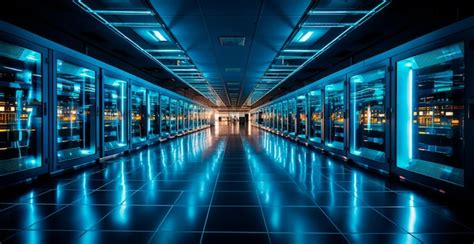 Premium Ai Image Network Of Connections In Servers Data Storage