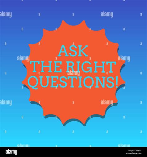 Handwriting Text Writing Ask The Right Questions Concept Meaning