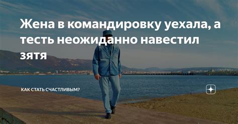Жена в командировку уехала а тесть неожиданно навестил зятя Как стать счастливым Дзен