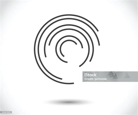 원 형태의 추상 선 디자인 요소 기하학적 모양 이미지스트라이프 테두리 프레임 기술 라운드 로고 나선형 벡터 일러스트레이션 원형에 대한 스톡 벡터 아트 및 기타 이미지