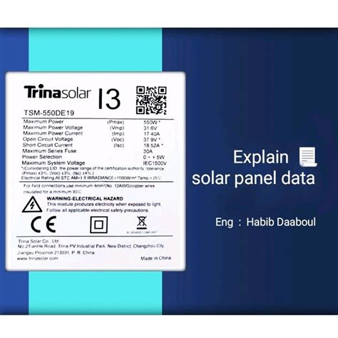 Data Sheet Voc Isc Maximum Series Fuse Maximum System Voltage Renewableenergy Solar