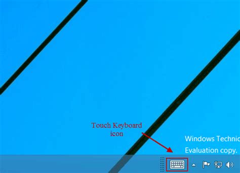 how to add touch keyboard to taskbar on windows 10