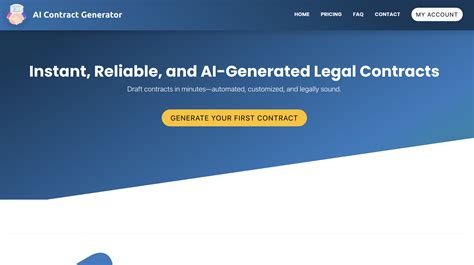 Ai Contract Generator Create Legal Contracts Instantly With Ai