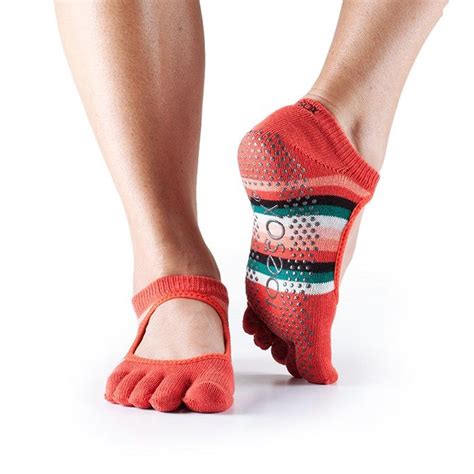 Toesox Full Toe Bellarina Non Slip Grip Workout Dance Yoga Pilates