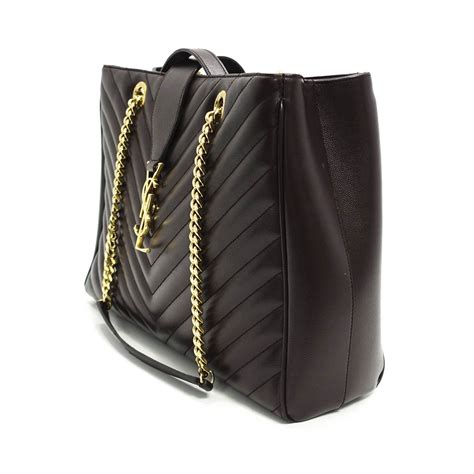 Yves Saint Laurent Cassandre Chain-Strap Matelasse Shopper Bag — Oliver ...