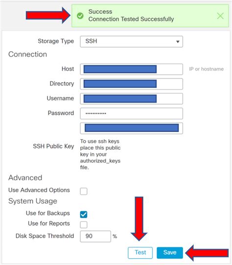 Configure Remote Backup For Fmc
