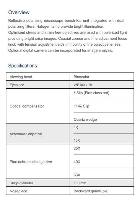 Ppt Reflective Polarizing Microscope Powerpoint Presentation Free