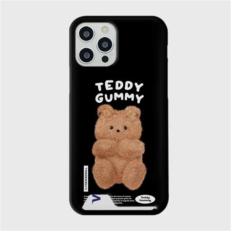 블랙 베이비 테디구미 카드수납 폰케이스 감도 깊은 취향 셀렉트샵 29cm