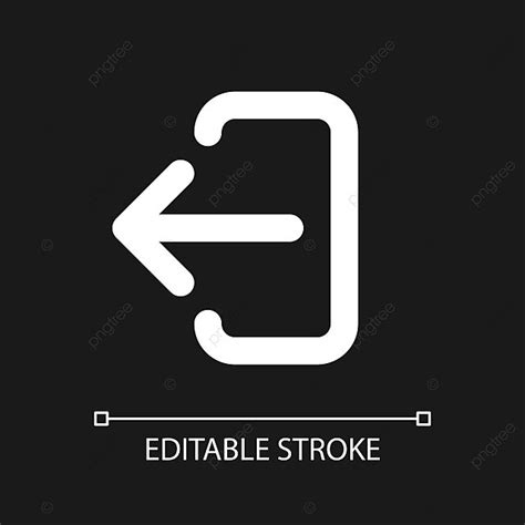 linear ui icon for dark theme white pixelperfect data export vector