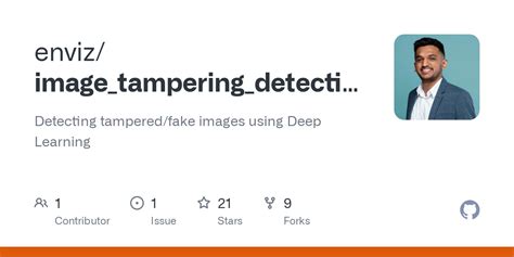Github Enviz Image Tampering Detection Detecting Tampered Fake Images Using Deep Learning