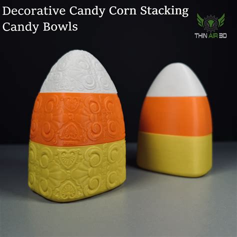 🍬 Candy Corn Stacking Candy Bowls・ Stl File For ・cults