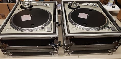 Pair Of 2 Technics SL 1200 MK5 DJ Turntables In Near Mint Reverb