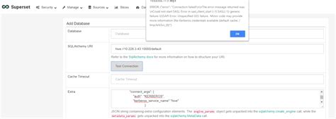 Connecting Superset To Hive With Kerberos Failing · Issue 4951 · Apachesuperset · Github