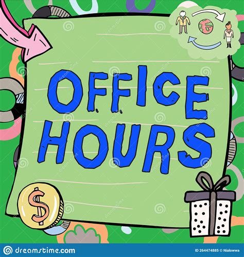 Text Caption Presenting Office Hours Concept Meaning The Hours Which Business Is Normally