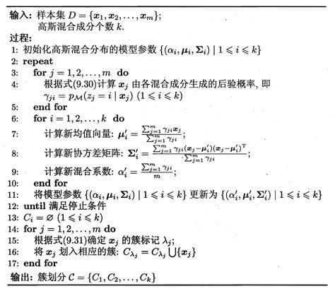 西瓜书读书笔记整理（九） —— 第九章 聚类 西瓜书高斯混合聚类 csdn博客