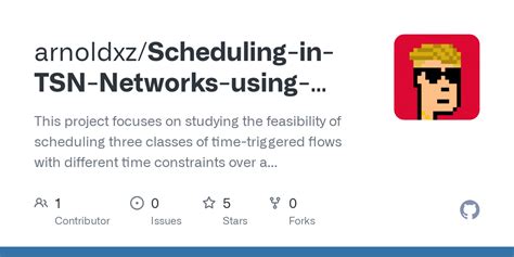 Github Arnoldxzscheduling In Tsn Networks Using Machine Learning This Project Focuses On