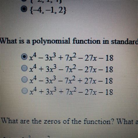 Which Polynomial Is In Standard Form Brainly Write The Following Polynomial In Standard Form