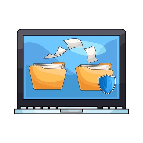 Digital Folder To Save Files Illustration 49968916 Vector Art At Vecteezy