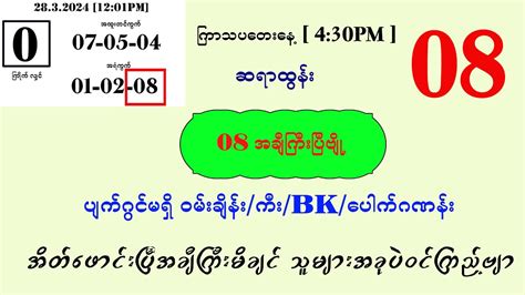 ကြာသပတေးညနေ ပတ်သီးနှင့်တင်ကွက် Youtube