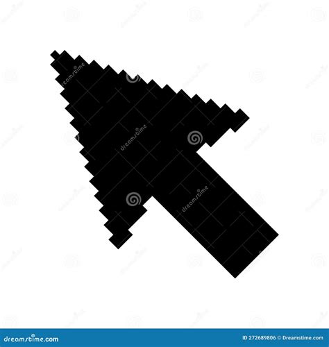 Arrow Pixel Icon Web Cursor Click Mouse Symbol Computer Pointer