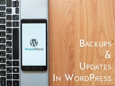 backups and updates in wordpress