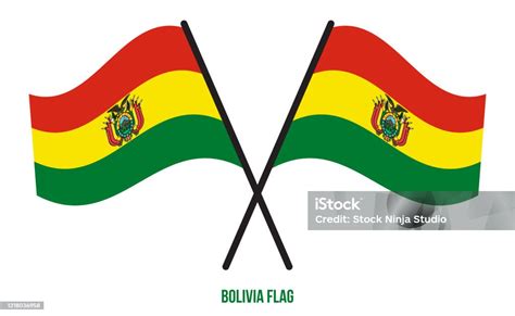 고립 된 흰색 배경에 두 개의 십자가 흔들며 볼리비아 국기 볼리비아 플래그 벡터 일러스트 0명에 대한 스톡 벡터 아트 및 기타 이미지 0명 경제 공휴일 Istock