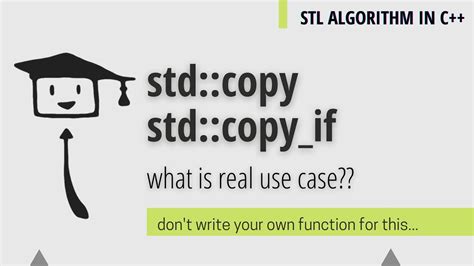 Std Copy And Std Copy If STL ALGORITHM C YouTube