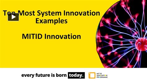 System Innovation Examples MIT ID Innovation Presentation Free To Download