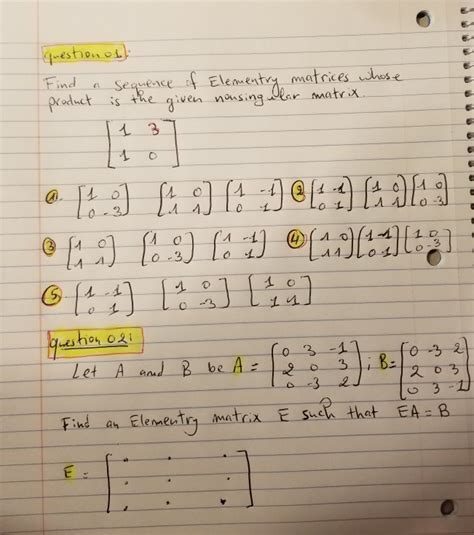 Solved Question Of Find Product Is The Given Nousing Ular