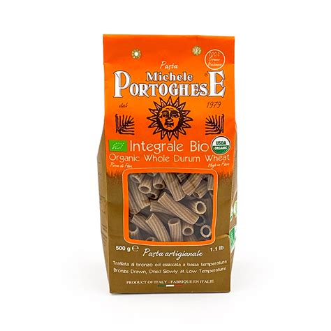 Organic Wholemeal Macaroni 500 g from Italy Portoghese | 52111