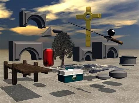 Building Structures Set Free 3d Model Bryce Open3dmodel