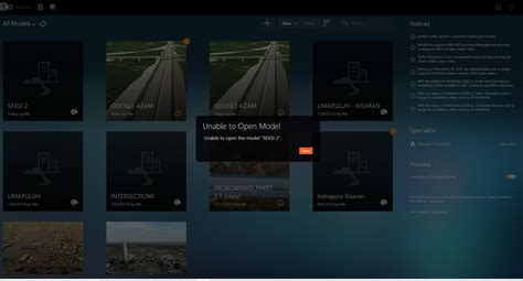 Cant Open Model And Cant Download Model Infrawork Autodesk Community