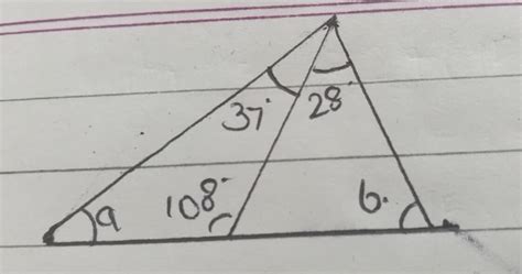 Find The Unknown Angle In Each Triangle