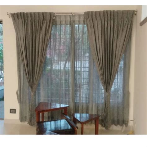 Grey Plain Cotton Curtains For Window At Rs 130meter In Coimbatore