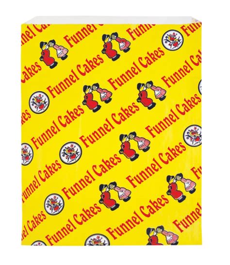 berk products 8021470 funnel cake printed bags 1 000 count beach cities wholesalers
