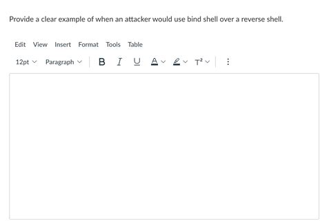 Solved Provide A Clear Example Of When An Attacker Would Use