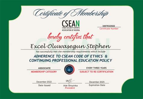 Excel Stephen On Linkedin Cybersecurity Nigeria Association Cyberawareness Informationsecurity