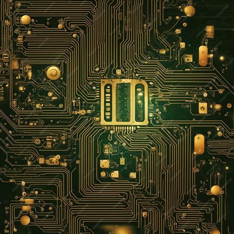 Premium Ai Image Microcircuit Background