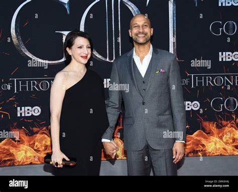 Keegan Michael Key And Wife Elisa Pugliese Attend Hbos Game Of