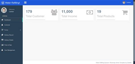Water Refilling System In Php And Bootstrap